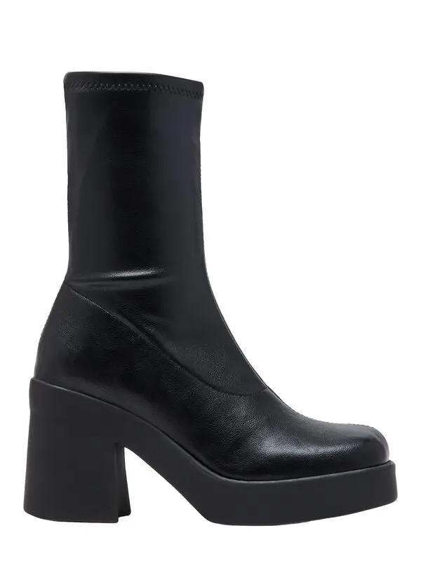 Steve Madden Klayton Block Heel Booties - Black