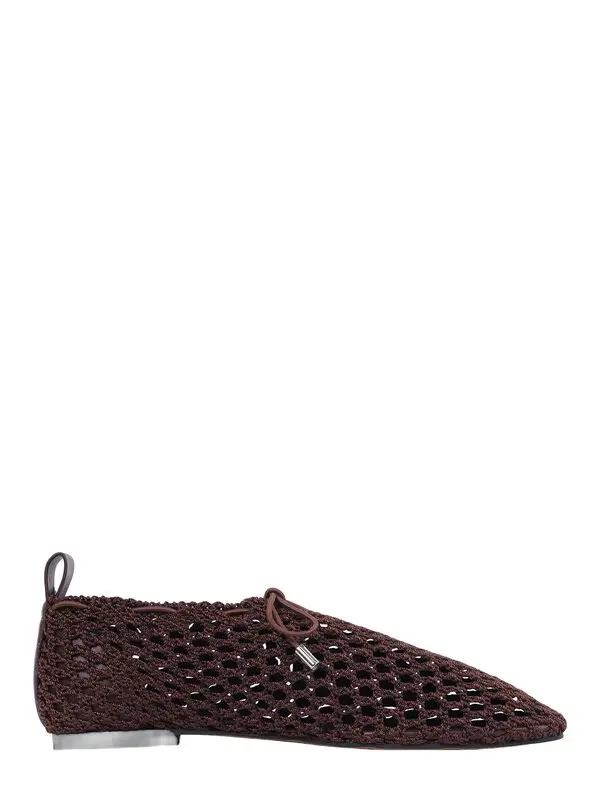 Steve Madden Vespa Mesh Flats With Adjustable Tie - Espresso