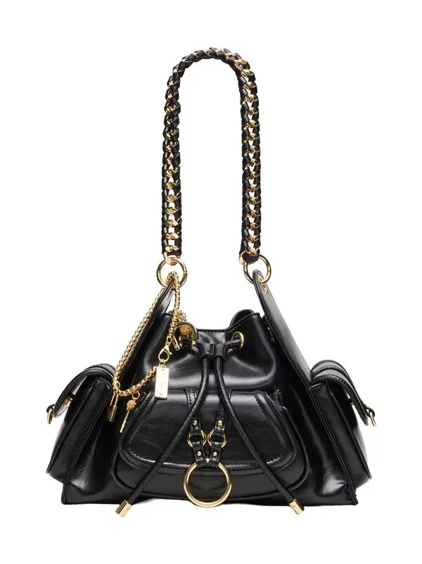 Steve Madden Dru Convertible Bucket Bag - Black