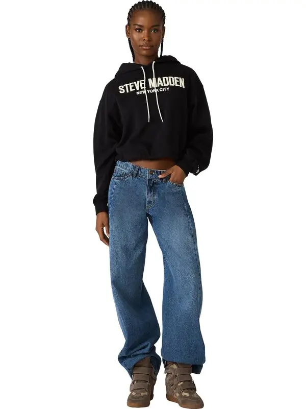 Steve Madden Sm Logo Hoodie - Black