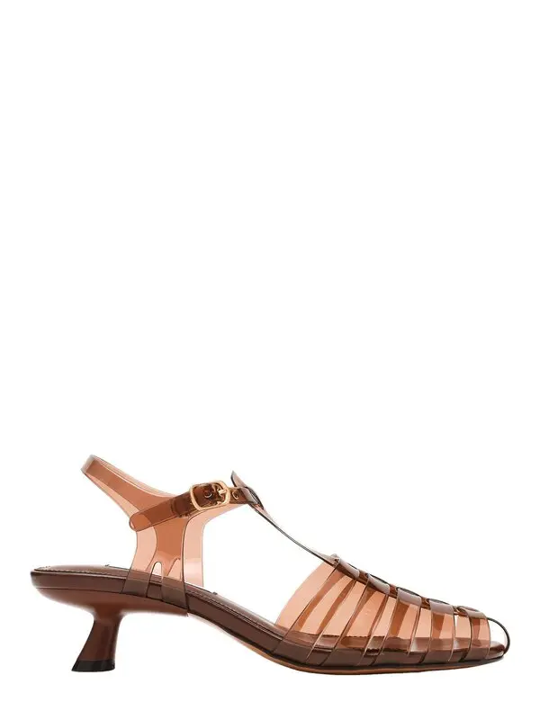 Steve Madden Jelina Strappy Kitten Heel Sandals - Brown