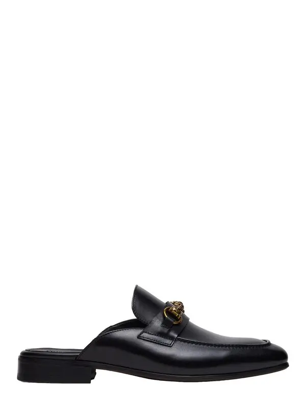 Steve Madden Jovian Slip-on Mule With Horsebit Buckle - Black