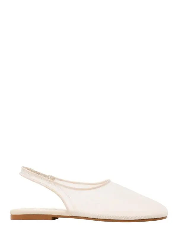 Steve Madden Privy Mesh Slingback Flats - Bone Mesh