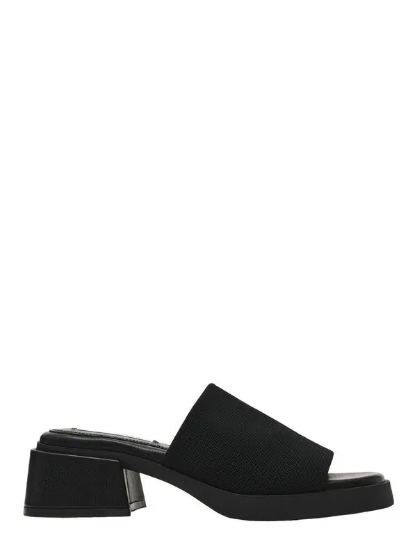 Steve Madden Lucee Block Heel Sandals - Black