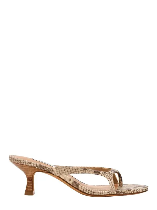 Steve Madden Briena Thong Heels - Snake