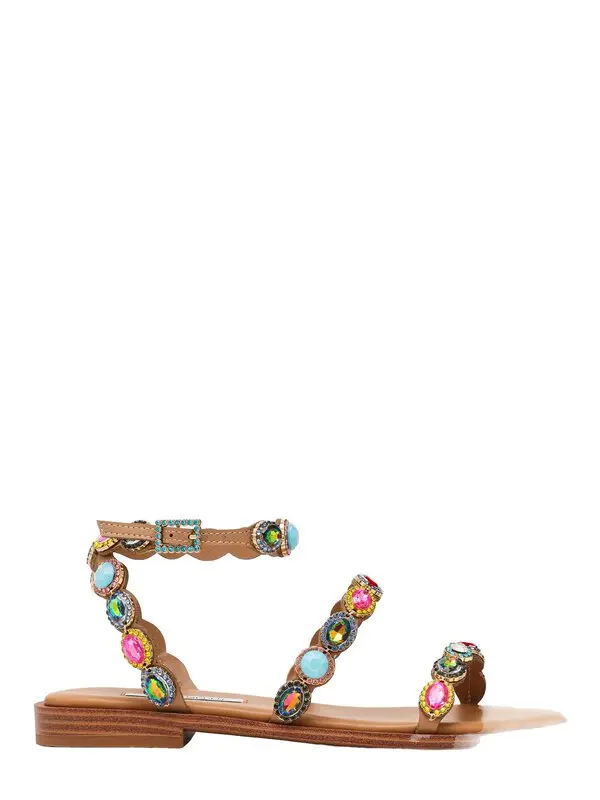 Steve Madden Embellished Strappy Sandals - Bright Multi