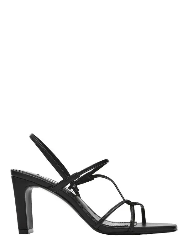 Steve Madden Vinetia Block Heel Sandals - Black
