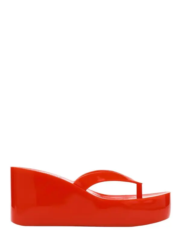 Steve Madden Jella Platform Thong Sandals - Red