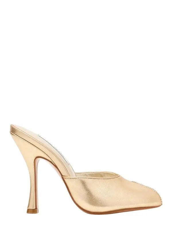 Steve Madden Jules Mule Heels - Gold