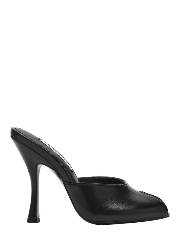Steve Madden Jules Peep-toe High Heel Mules - Black