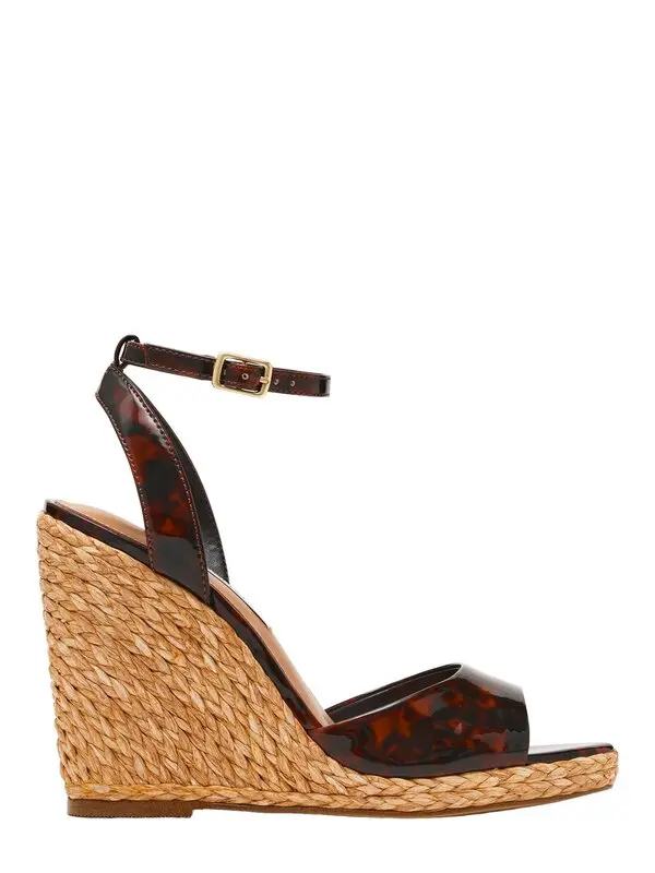 Steve Madden Devin Espadrille Wedge Sandals - Tortoise