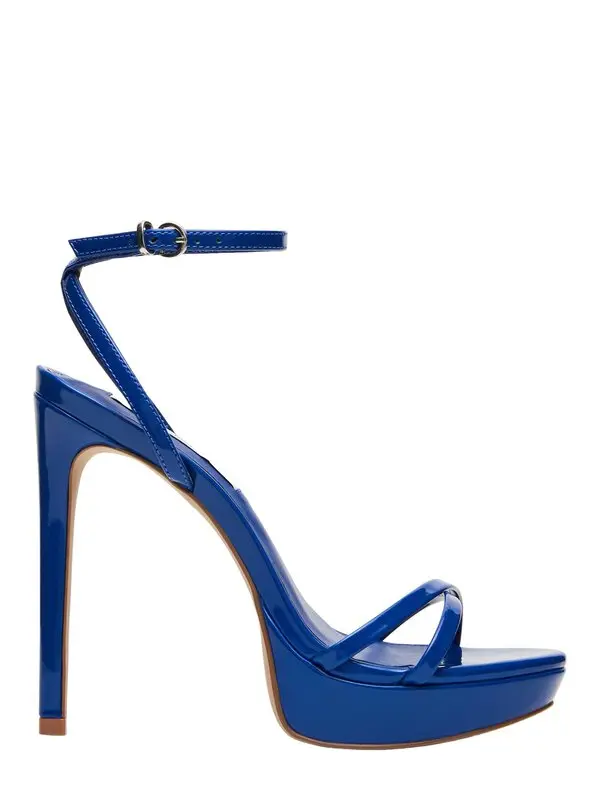 Steve Madden Juni Strappy Platform Stiletto Heels - Cobalt