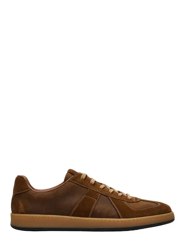 Steve Madden Damar Lace-up Sneakers - Cognac