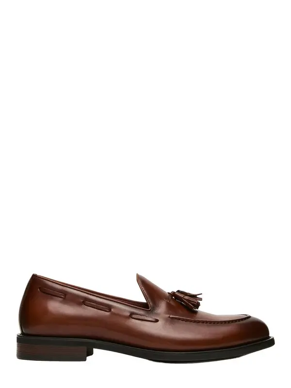Steve Madden Ezzo Slip-on Loafers With Tassel Detail - Tan