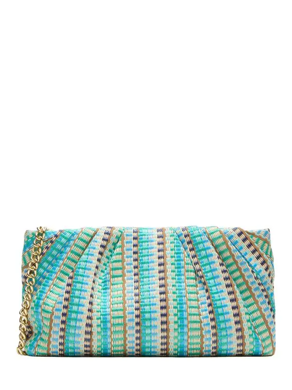 Steve Madden Woven Clutch Bag - Blue Multi