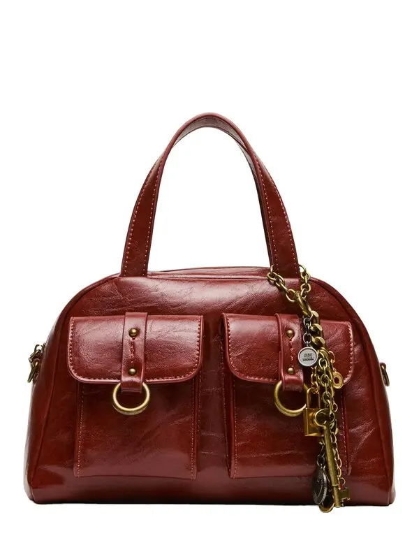 Steve Madden Velaris Satchel Bag - Rust