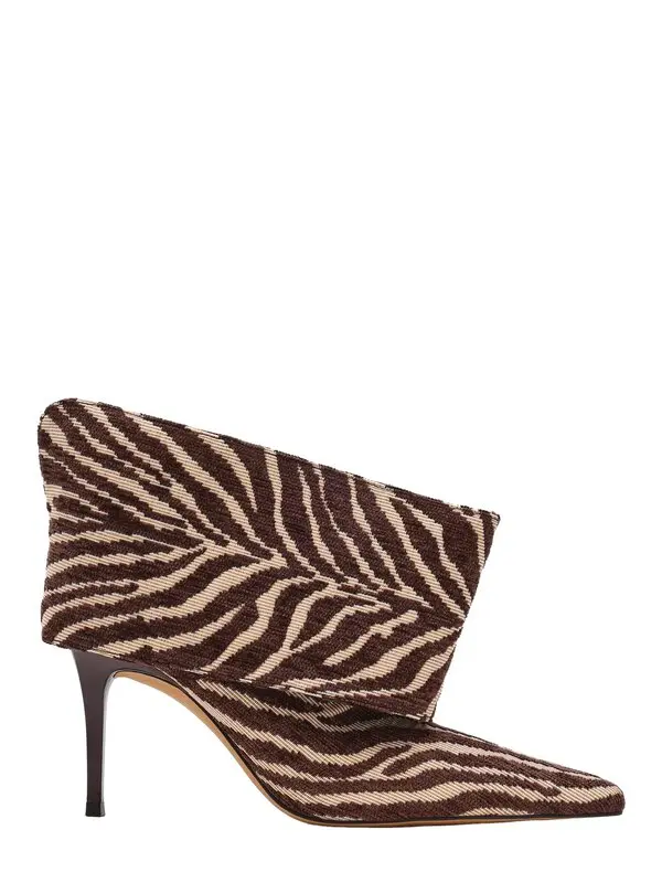 Steve Madden Enella Cuffed Booties - Zebra