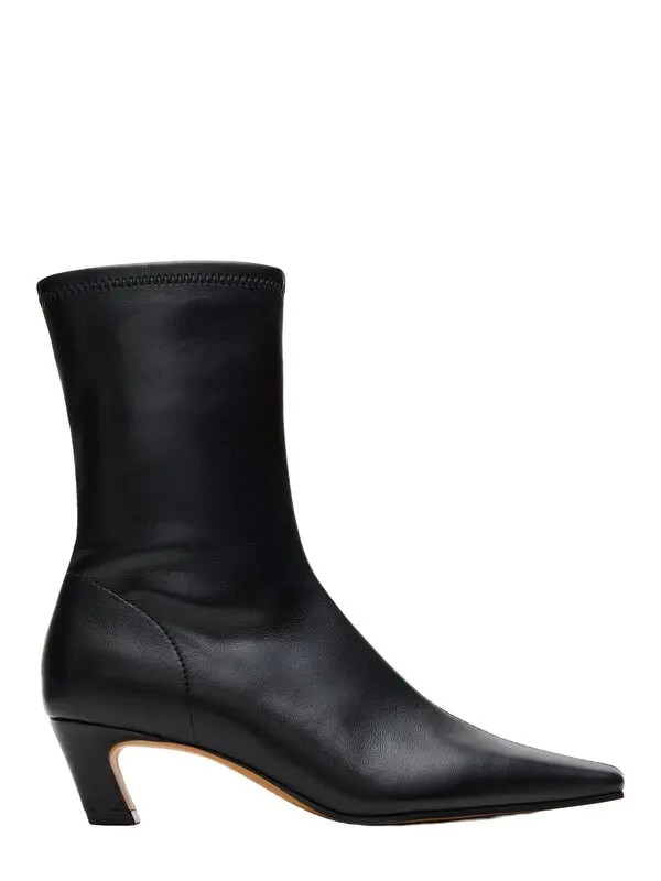 Steve Madden Tapered Square Toe Ankle Booties - Black