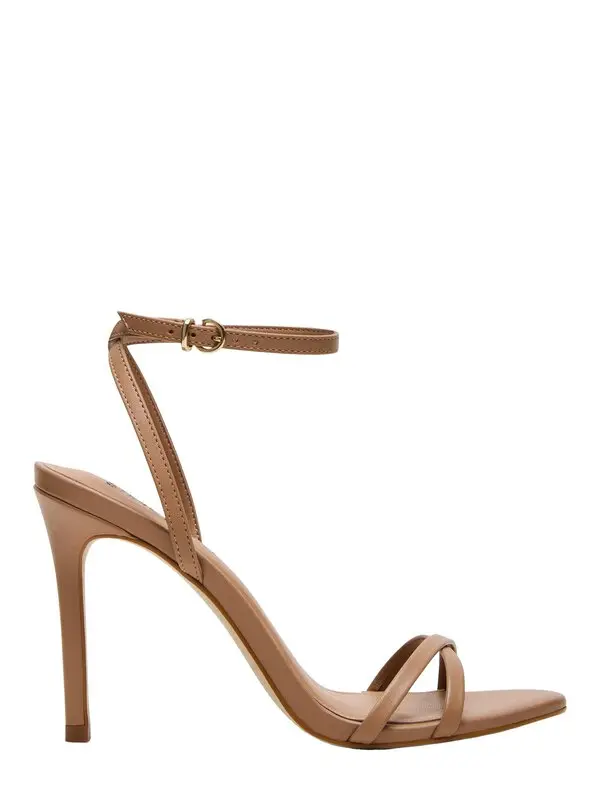 Steve Madden Jypsey Strappy Stiletto Heels - Tan