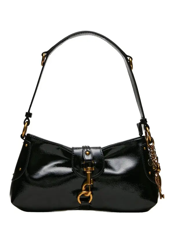 Steve Madden Vexa Shoulder Bag With Charms - Black