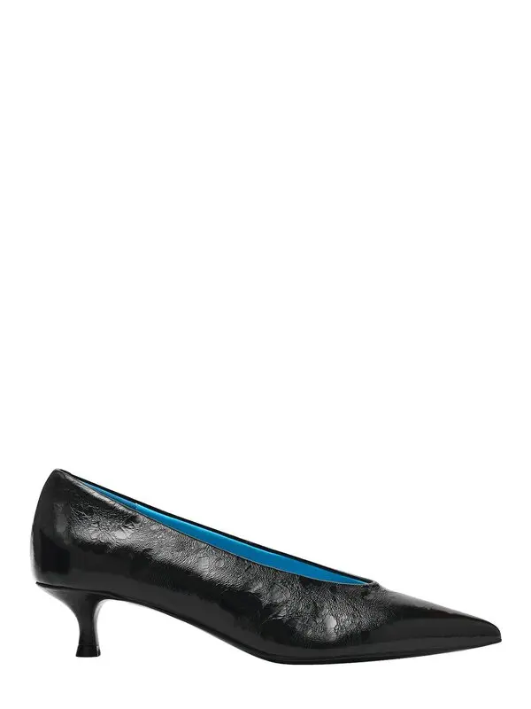 Steve Madden Jaffa Pointed Toe Kitten Heel - Black