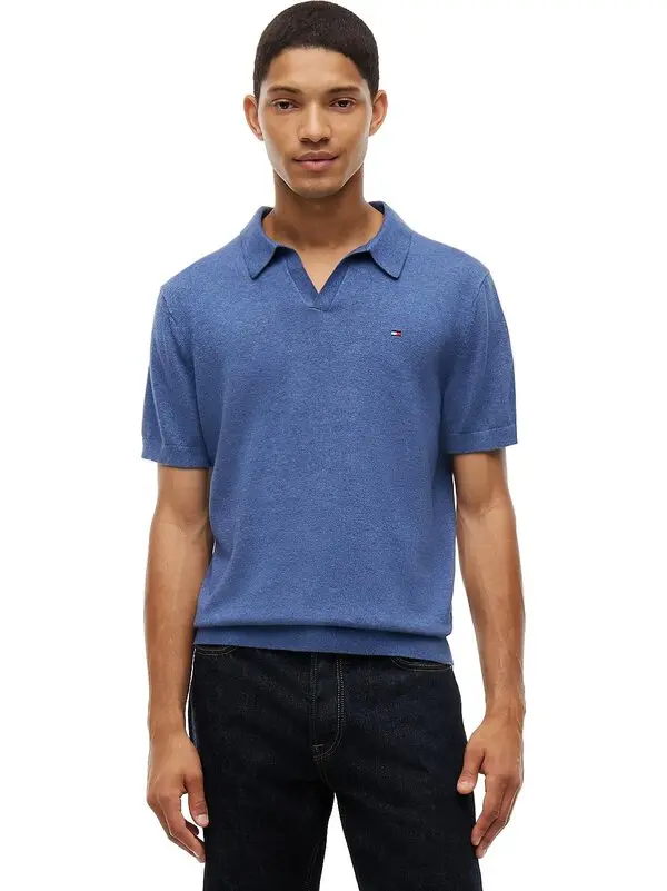 Tommy Hilfiger Short-sleeve Sweater Polo - Blue