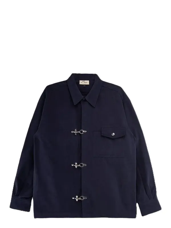 PINE LOS ANGELES Fireman Work Shirt - Blue