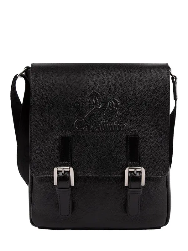 CAVALINHO El Cavaleiro Leather Traveler Crossbody Bag - Black