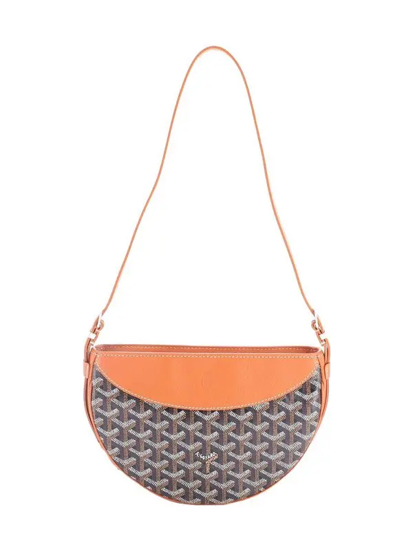 Goyard Hirondelle Shoulder Bag Coated Canvas And Leather - Brown