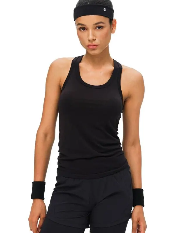 COZY ZERO Performawool Aero Weight Cami Tank - Black