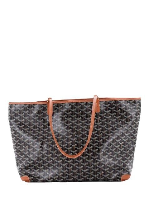 Goyard Artois Tote Coated Canvas Mm - Black