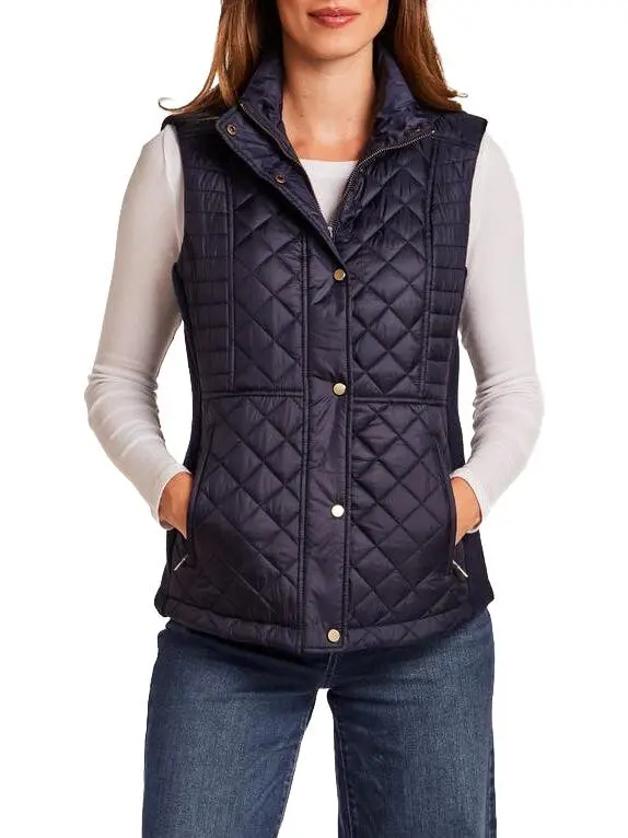 Gallery Quilted Vest - Navy