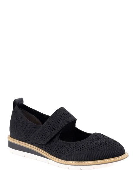 Me Too Axell Mary Jane Flat With Hook-and-loop Strap - Black