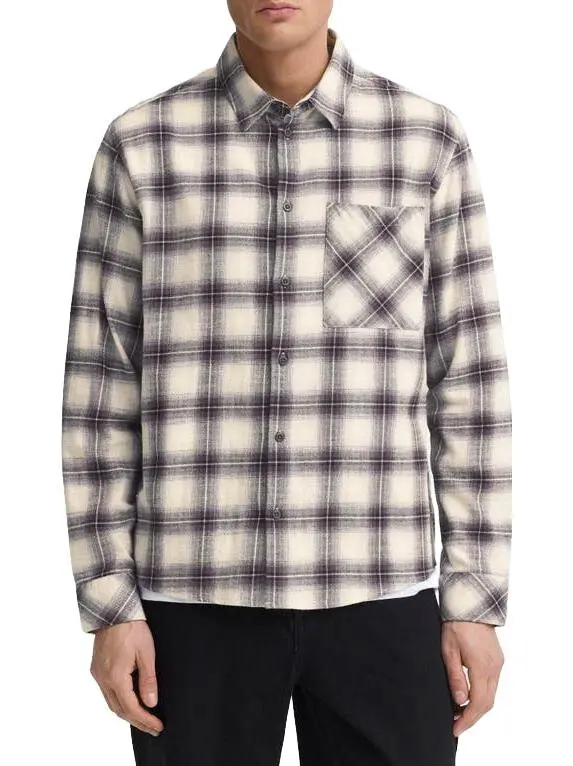 !SOLID Tavish Plaid Flannel Button-up Shirt - Periscope