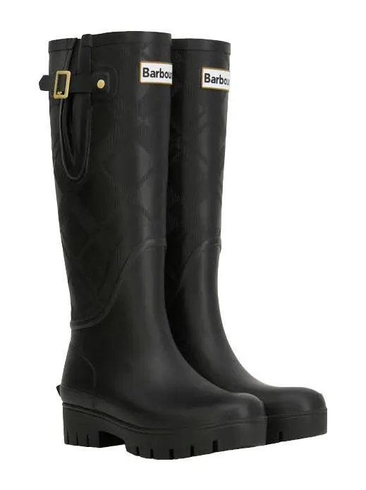 Barbour Leighton Tartan Boots - Black