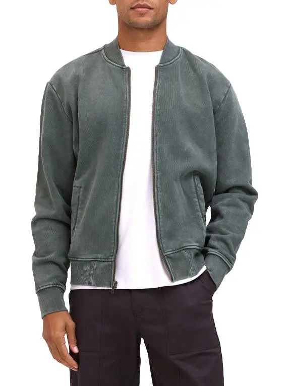 THREADS 4 THOUGHT Walter Mineral Wash Bomber Jacket - Alpine