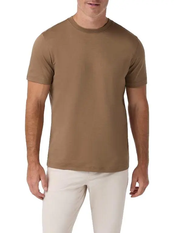 Mizzen+main Palmer Trim Fit Pima Cotton T-shirt - Mocha