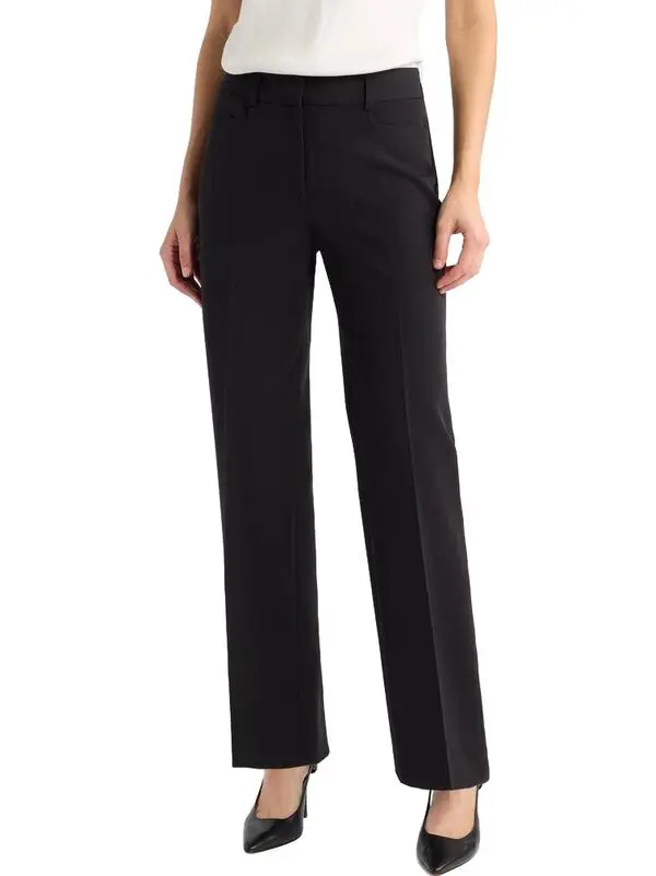 TAHARI ASL Crepe Tapered Pants - Black