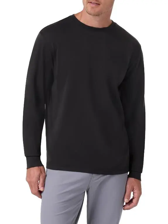 Mizzen+main Palmer Trim Fit Pima Cotton T-shirt - Black