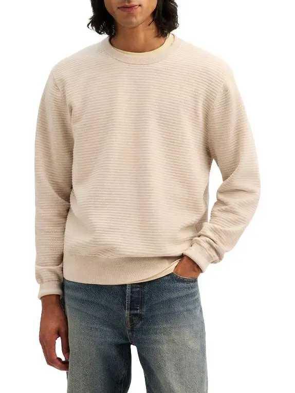 Madewell Core Cotton Crewneck Sweater - Heather Stone