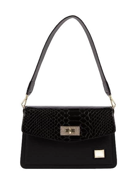 Cavalinho Convertible Patent Leather Handbag - Black