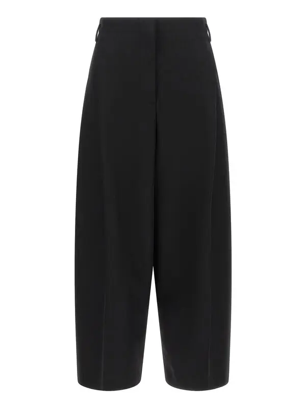 Jacquemus Le Pantalon Miami Wide Leg Trousers - Black