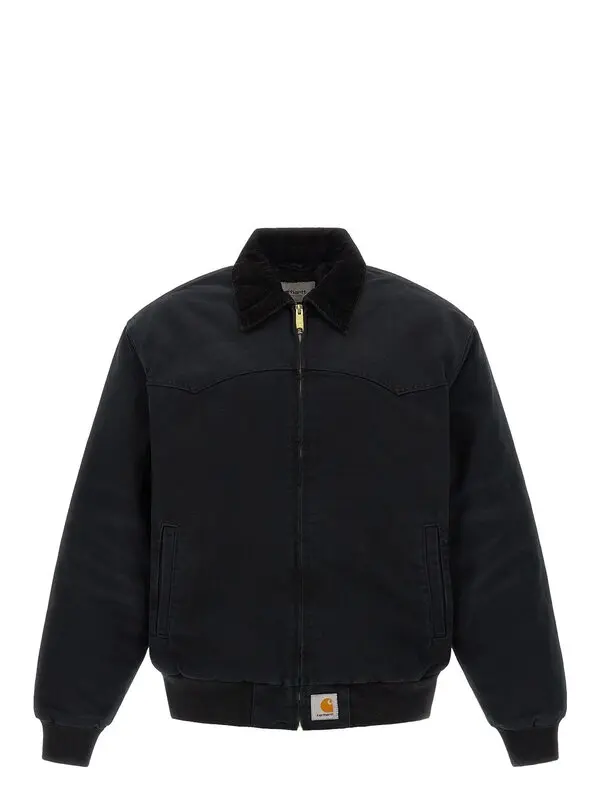 Carhartt Work In Progress Og Santa Fe Jacket - Black