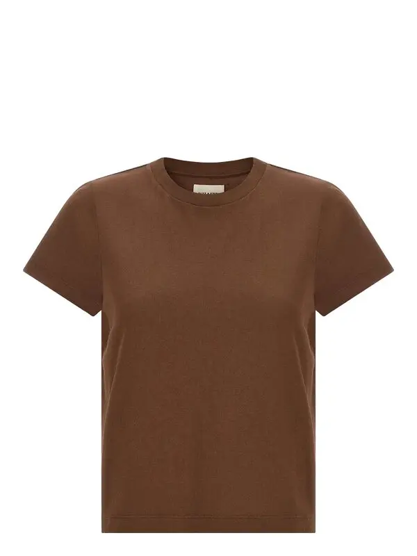 Khaite Emmylou Cotton Jersey T-shirt - Brown