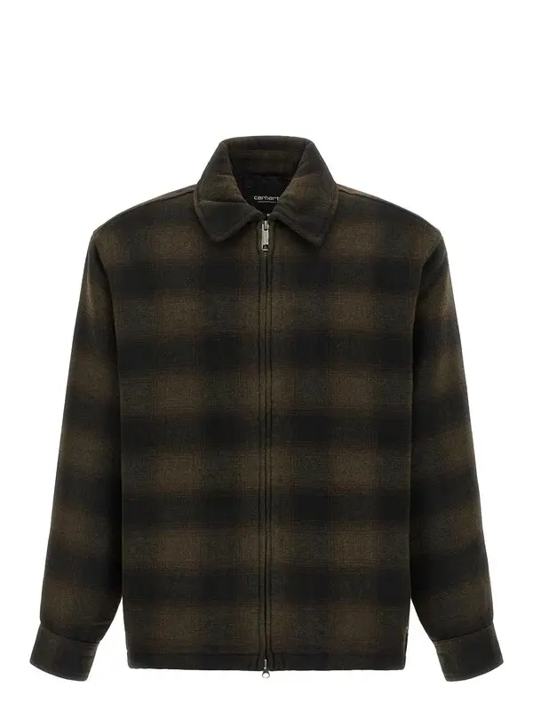 Carhartt Work In Progress Alton Checked Zip-up Jacket - Brown