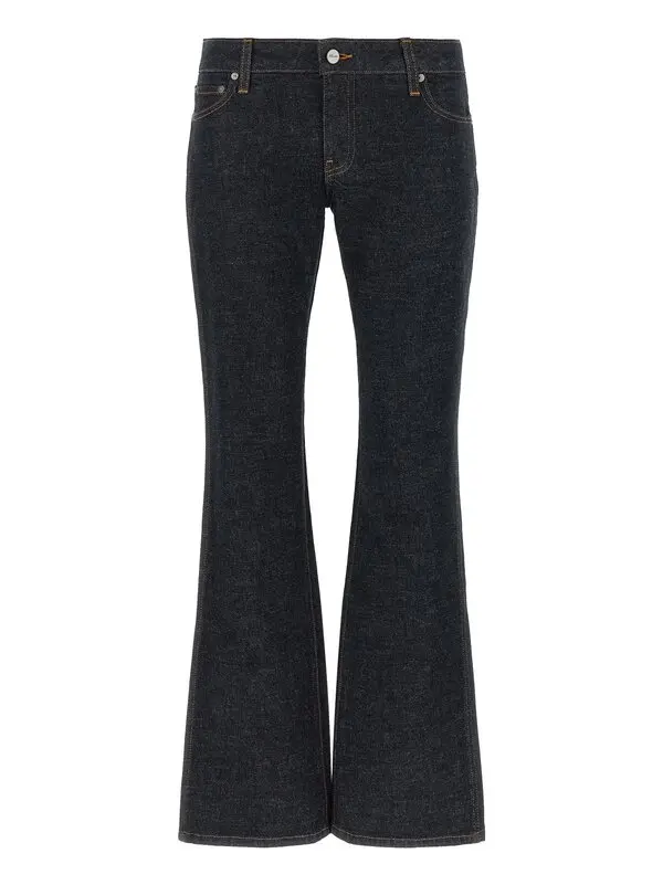 Khaite Conforti' Flare Leg Jeans - Blue