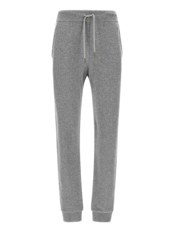 Balmain Cashmere And Mohair Joggers - Gray