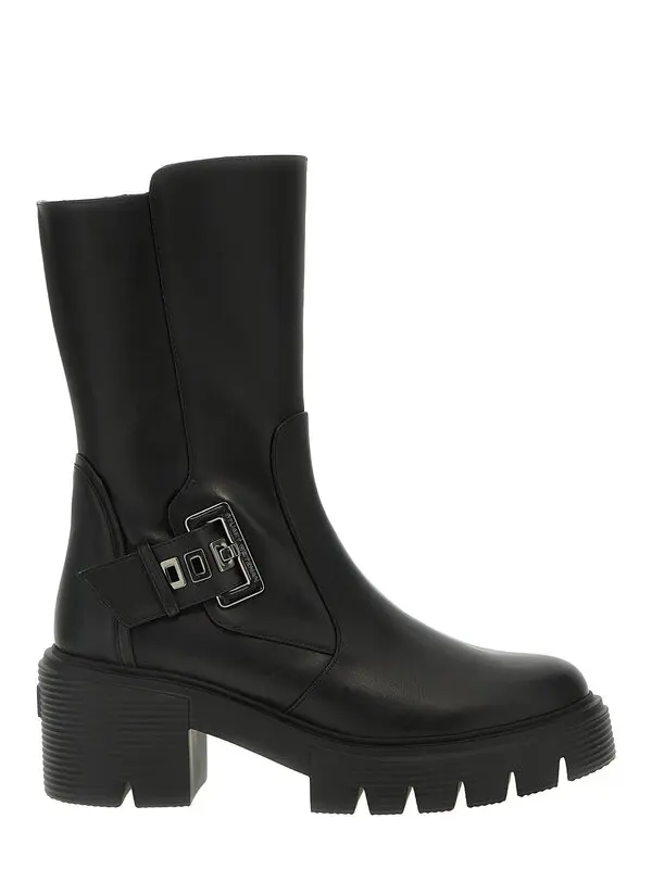 STUART WEITZMAN Soho Leather Boots - Black
