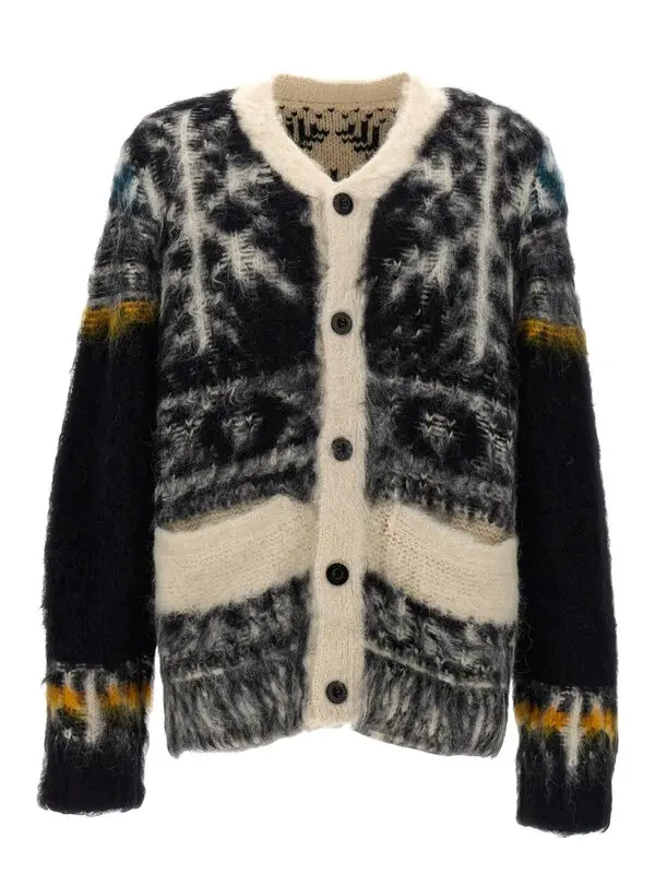 Sacai Patterned Alpaca Blend Sweater - Multi