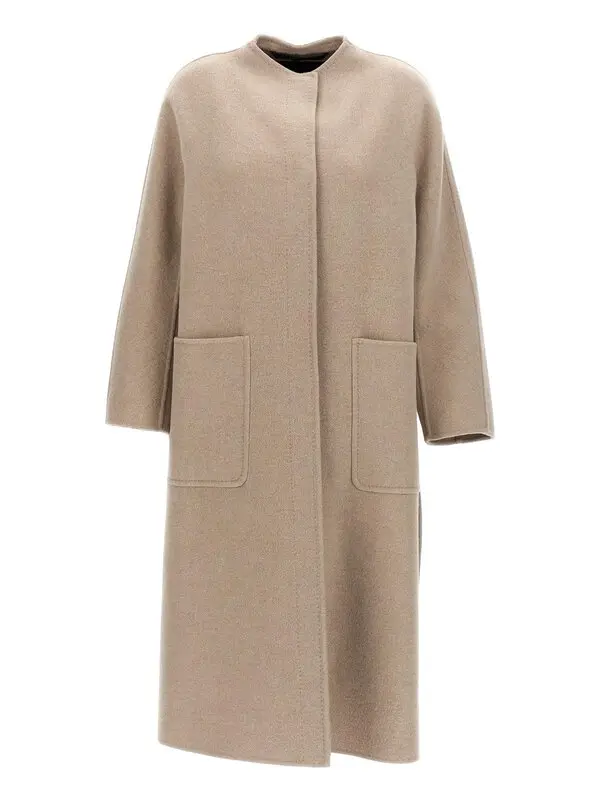 Max Mara Gioiosa Double Cashmere Coat - Beige